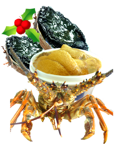 1kg Paua in the Shell, 1x Kina pot 200gm, 1x 500gm Crayfish - Fish ...